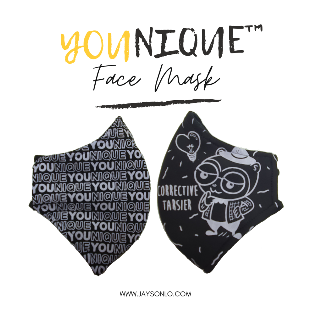 Pre-Order: Corrective Tarsier B&W Face Mask – Younique Publishing