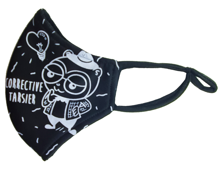 Pre-Order: Corrective Tarsier B&W Face Mask – Younique Publishing